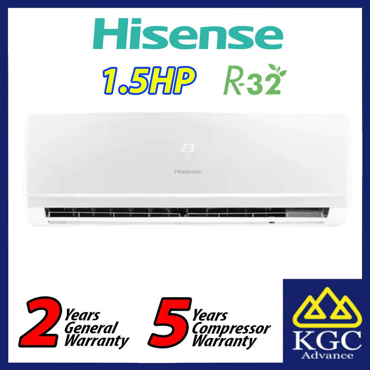 Hisense 1.5HP R32 Standard Air Conditioner AN13DKG - Khin Guan Corporation