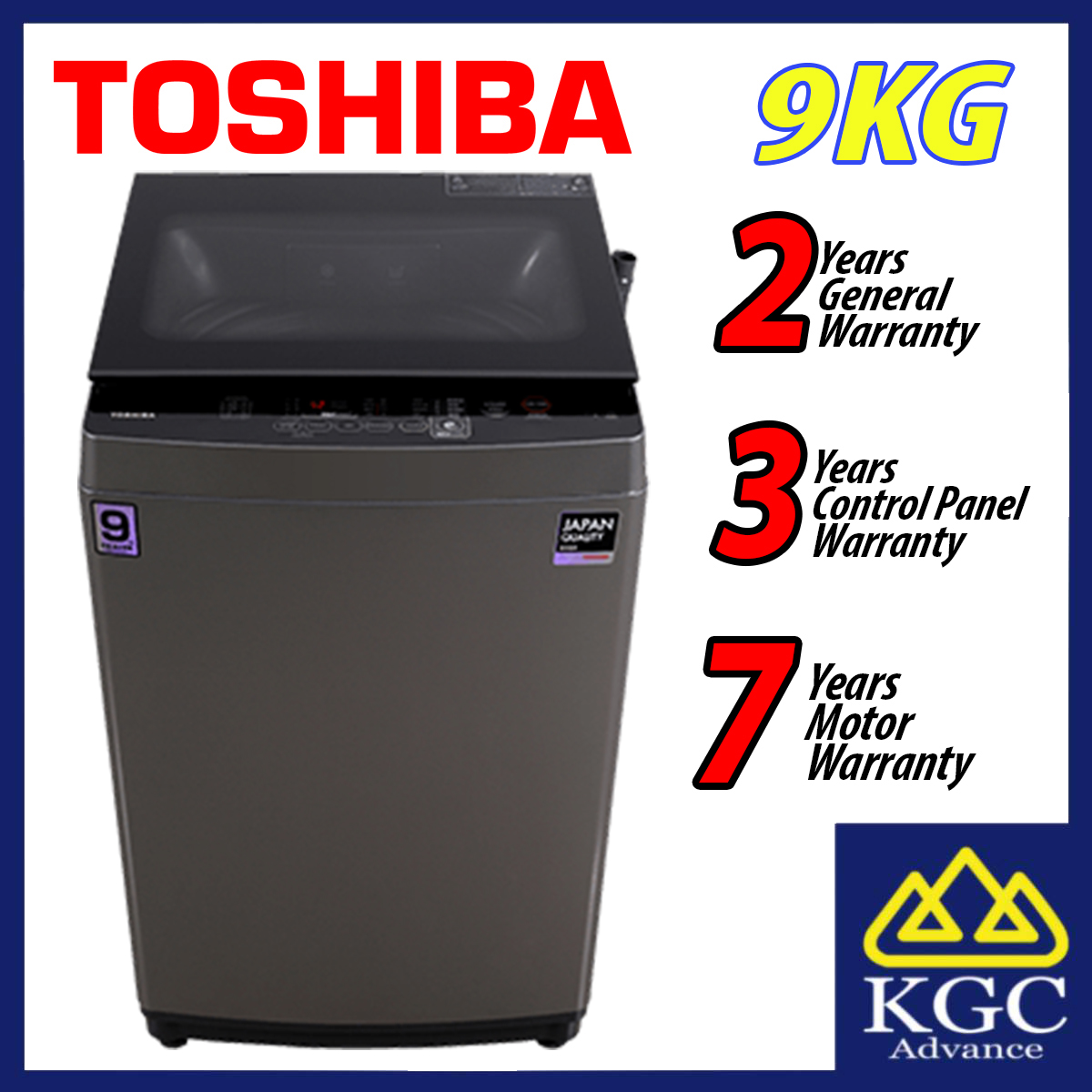 Toshiba 9KG Top Load Washer AW-M1000EM (SG) Washing Machine - Khin Guan ...
