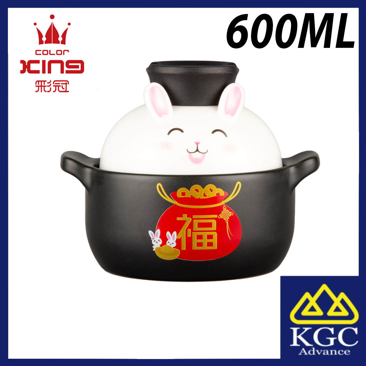 Color King HAPPY 2 TOGETHER Series Rabbit Ceramic 600ML Stock Pot ...