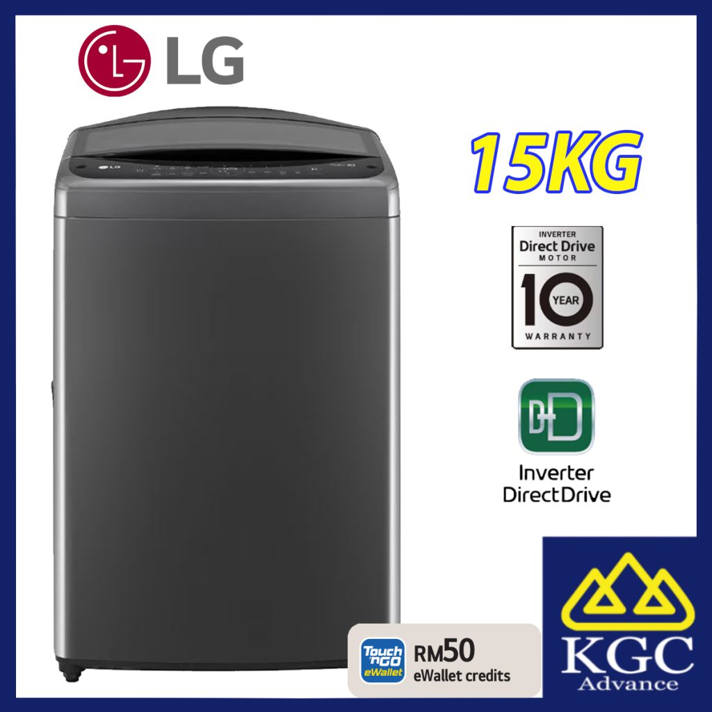 LG 15kg Top Load Washer TV2515DV3B with AI Direct Drive™ and Turbo Drum Washing Machine [TnG ...